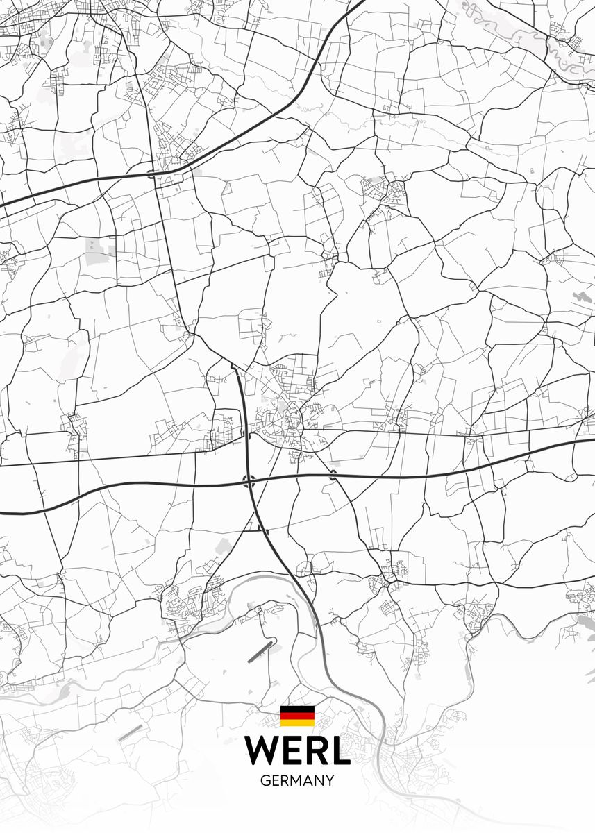 'Werl DE' Poster by IMR Designs | Displate