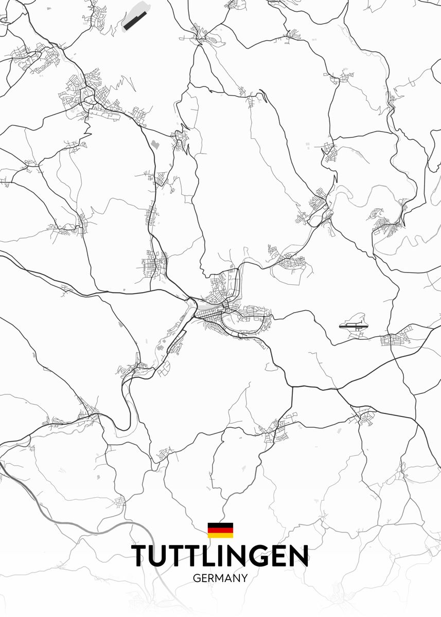 'Tuttlingen DE' Poster by IMR Designs | Displate
