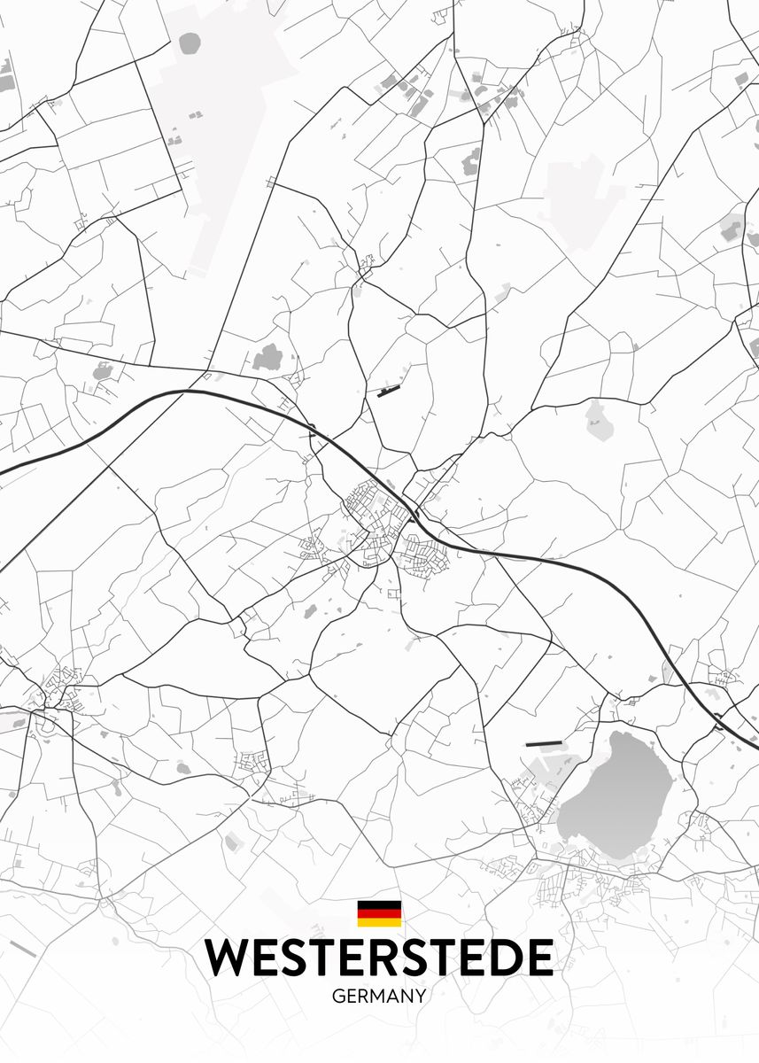 'Westerstede DE' Poster, picture, metal print, paint by IMR Designs ...