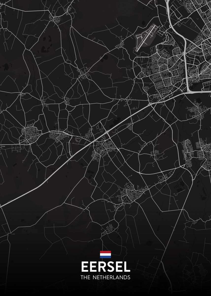 'Eersel NL' Poster, picture, metal print, paint by IMR Designs | Displate