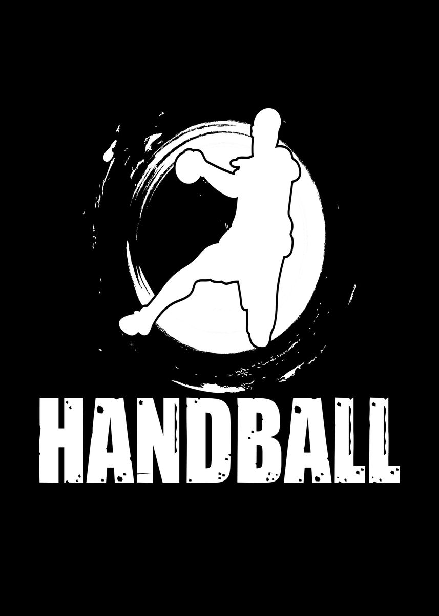 'Handball' Poster, picture, metal print, paint by bananadesign | Displate