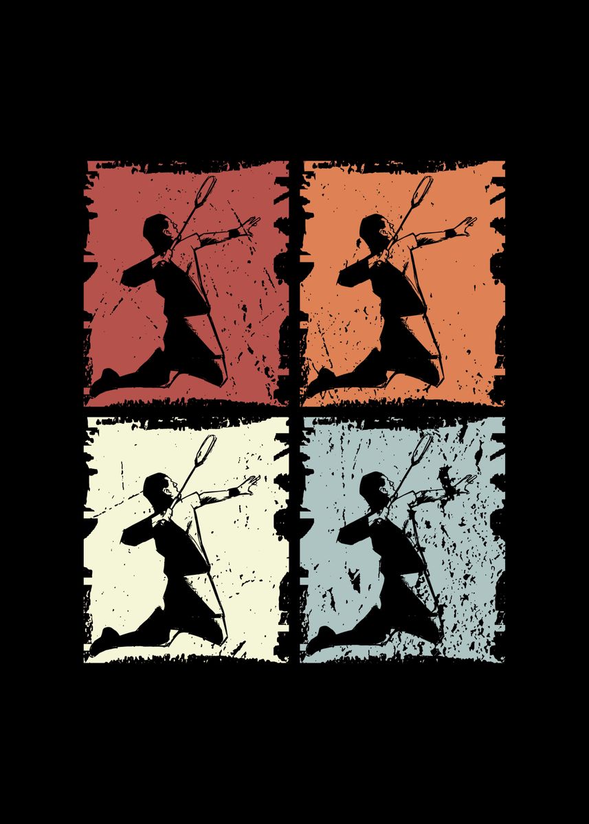 'Vintage Badminton' Poster, picture, metal print, paint by Shiva121 ...