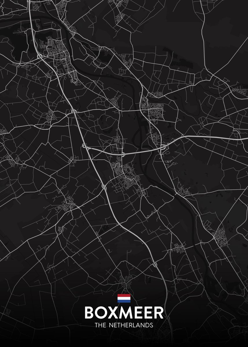 'Boxmeer NL' Poster, picture, metal print, paint by IMR Designs | Displate