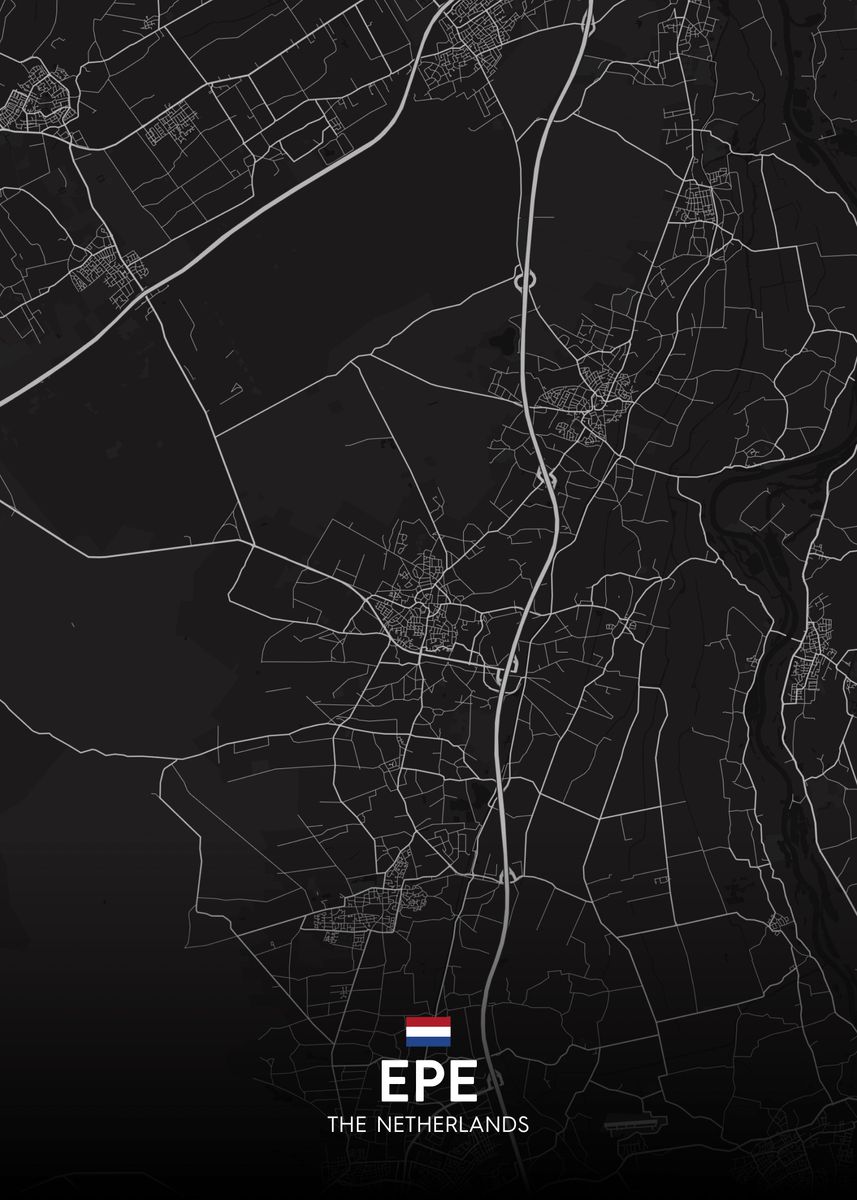 'Epe NL' Poster, picture, metal print, paint by IMR Designs | Displate