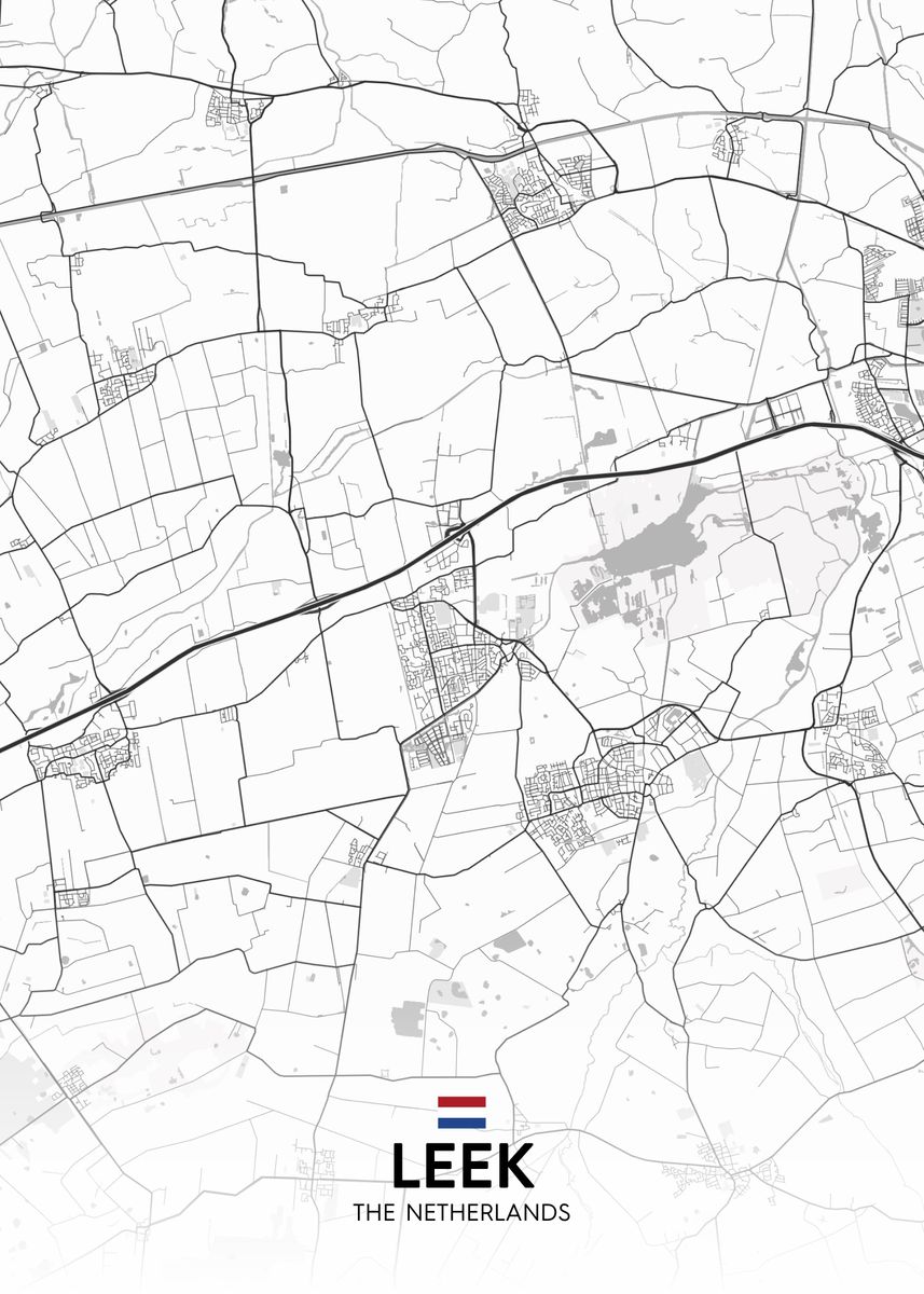 'Leek NL' Poster, picture, metal print, paint by IMR Designs | Displate