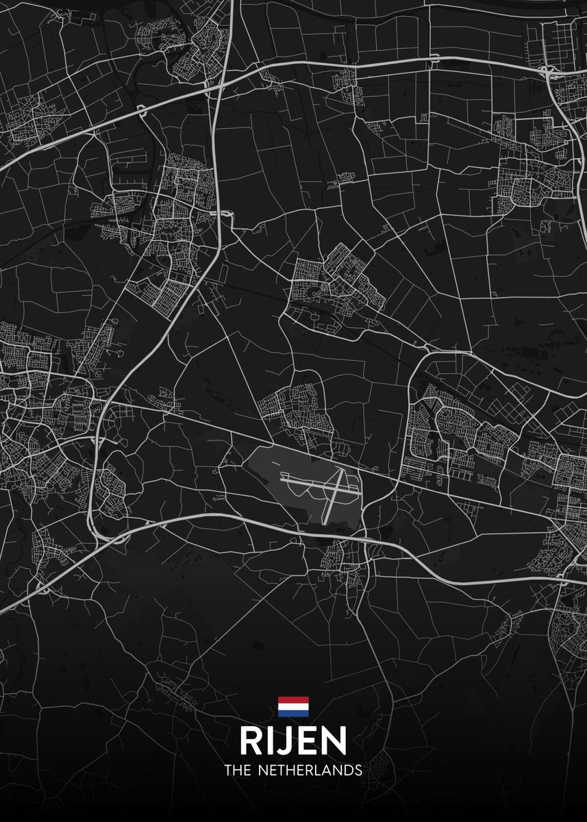 'Rijen NL' Poster, picture, metal print, paint by IMR Designs | Displate