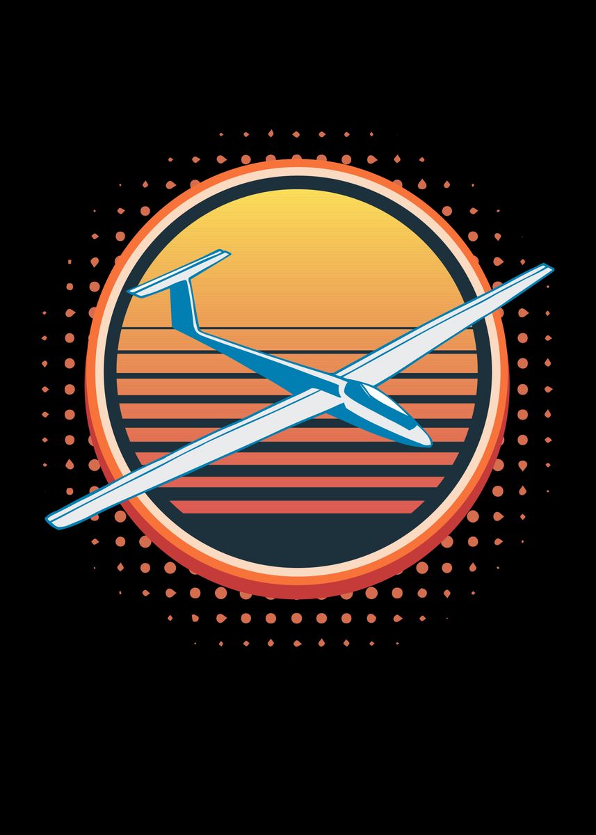 'Glider Glider ' Poster, picture, metal print, paint by Mooon | Displate