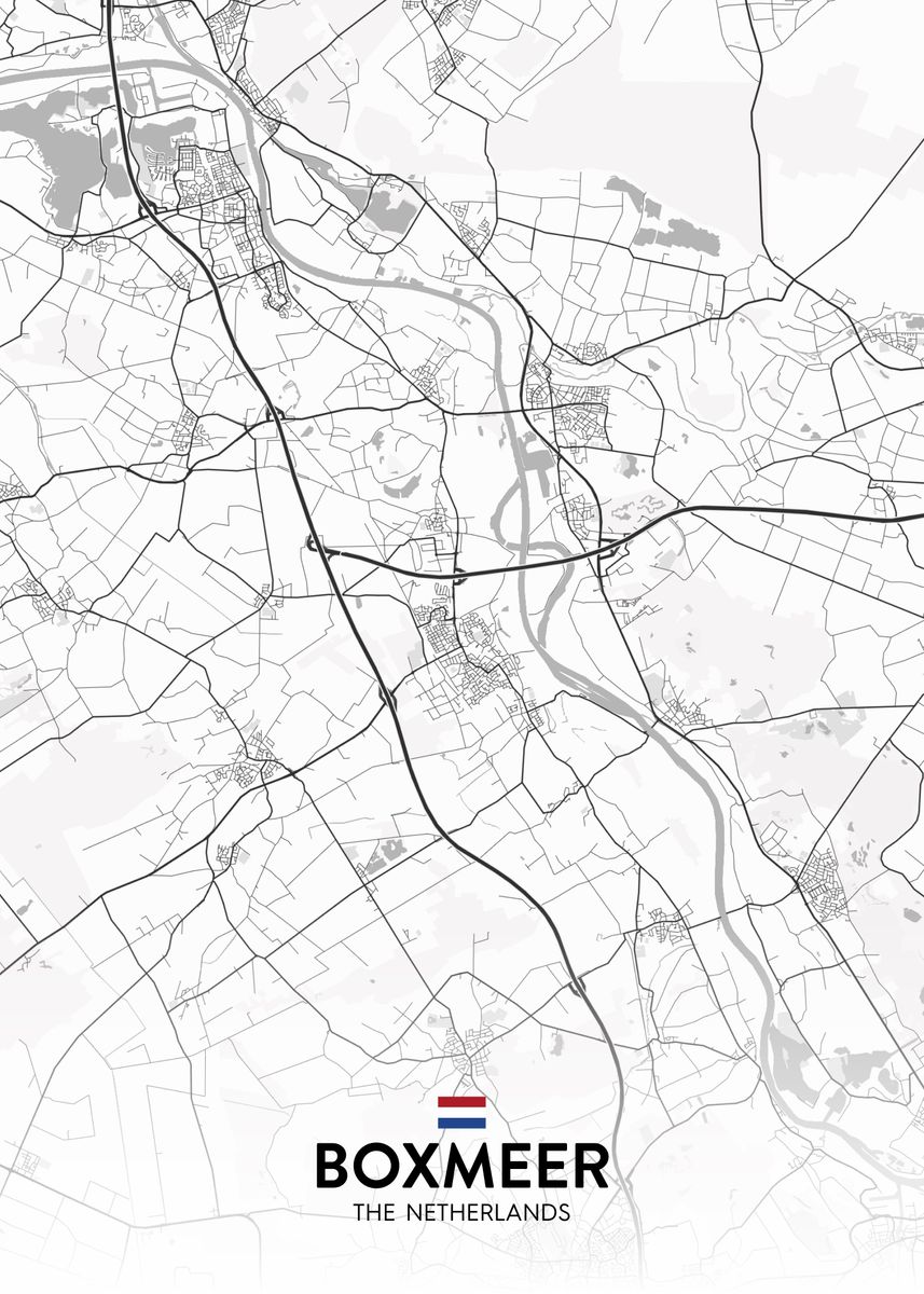 'Boxmeer NL' Poster, picture, metal print, paint by IMR Designs | Displate