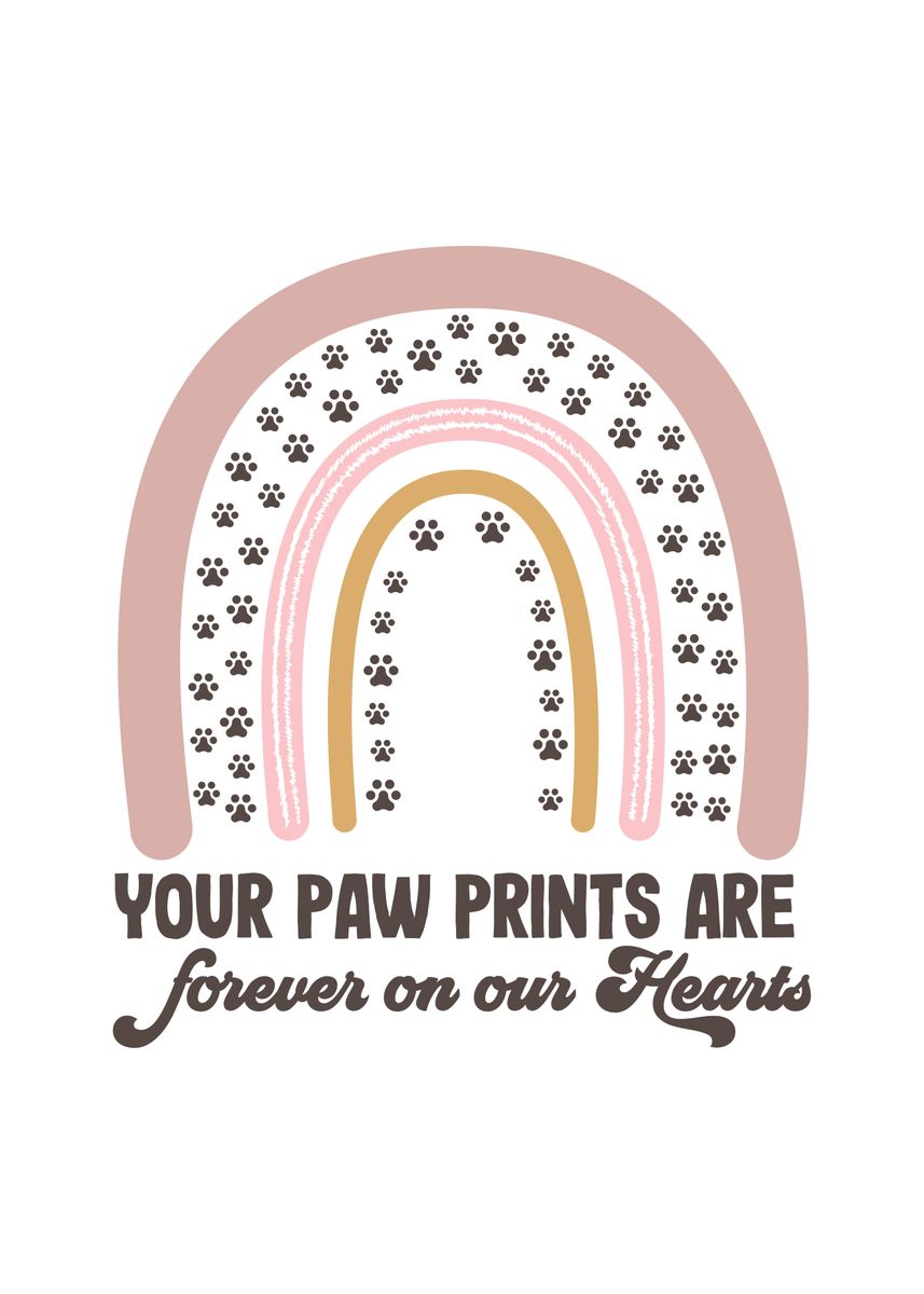 'Dog Pet Memorial Rainbow' Poster by Philip Anders | Displate