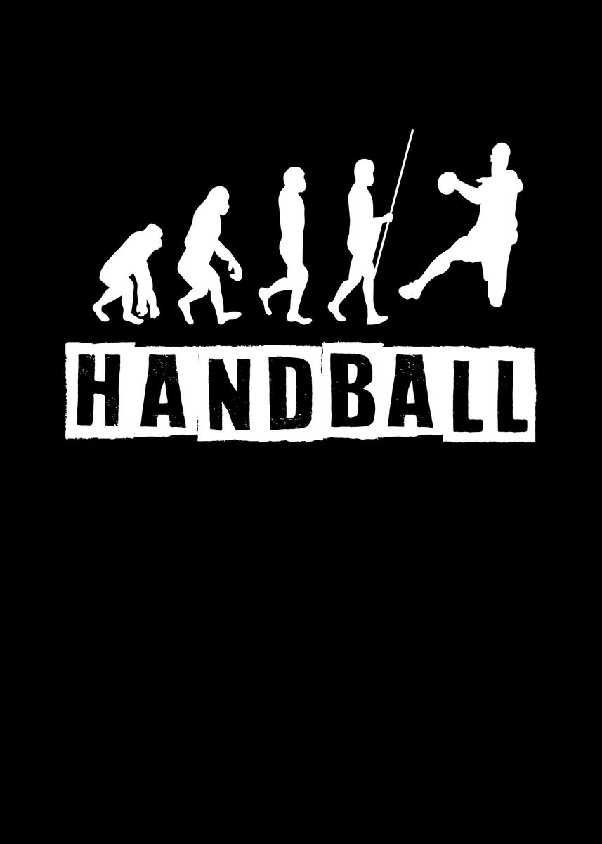 'Handball' Poster, picture, metal print, paint by bananadesign | Displate