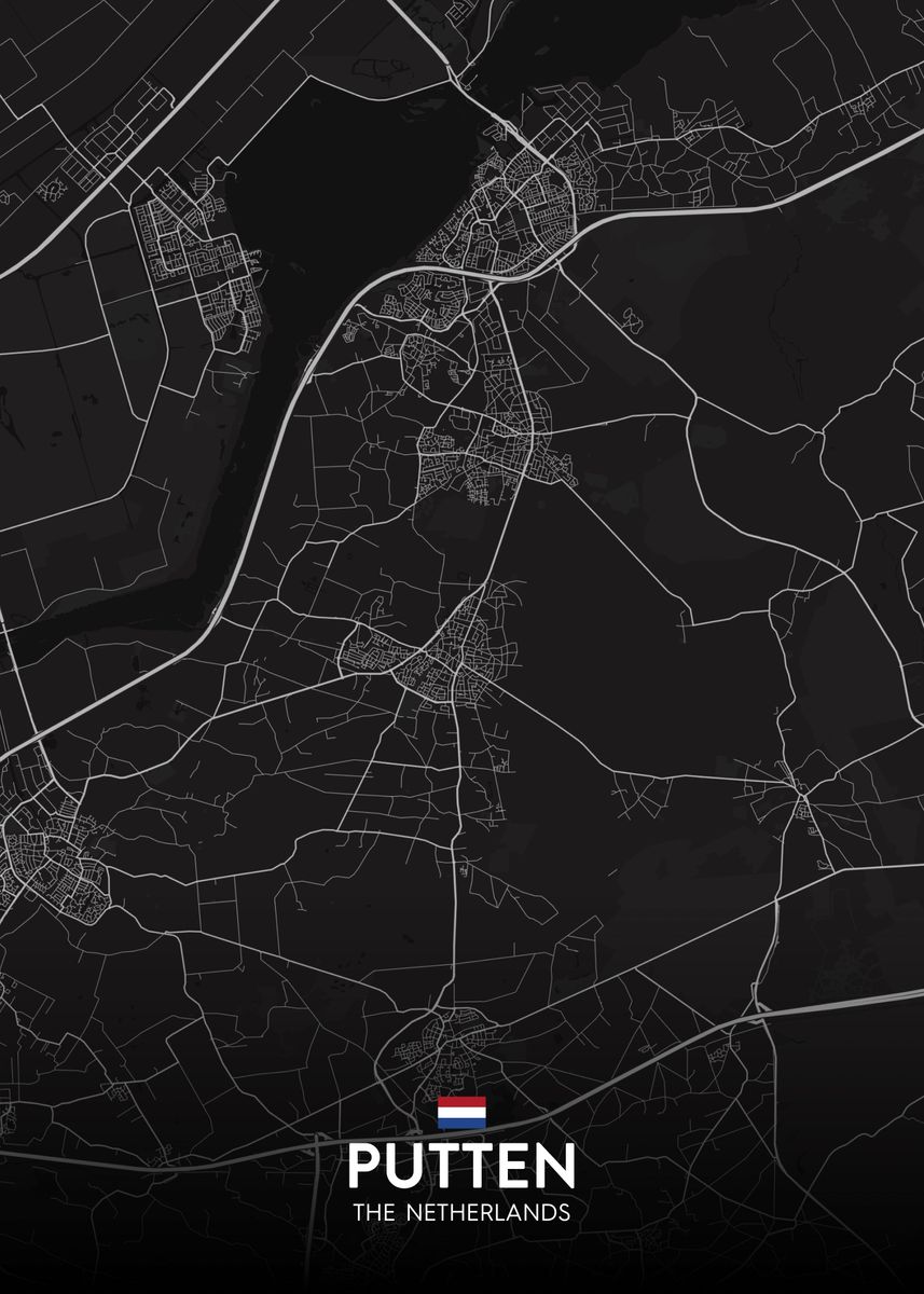 'Putten NL' Poster, picture, metal print, paint by IMR Designs | Displate