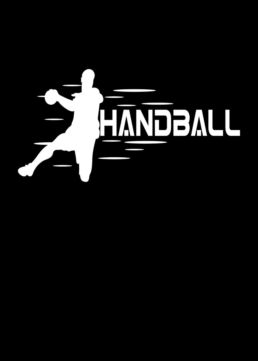 'Handball' Poster, picture, metal print, paint by bananadesign | Displate