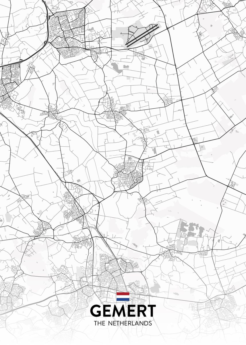 'Gemert NL' Poster, picture, metal print, paint by IMR Designs | Displate