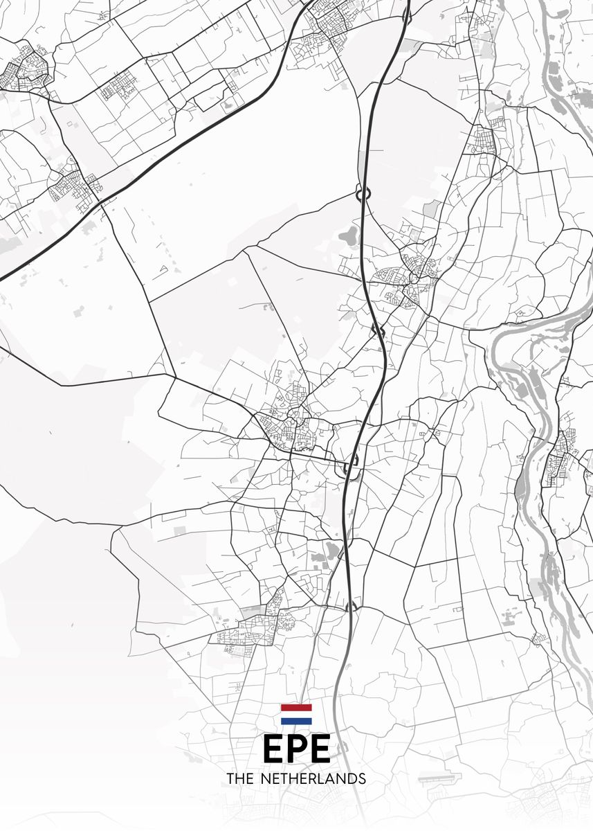 'Epe NL' Poster, picture, metal print, paint by IMR Designs | Displate