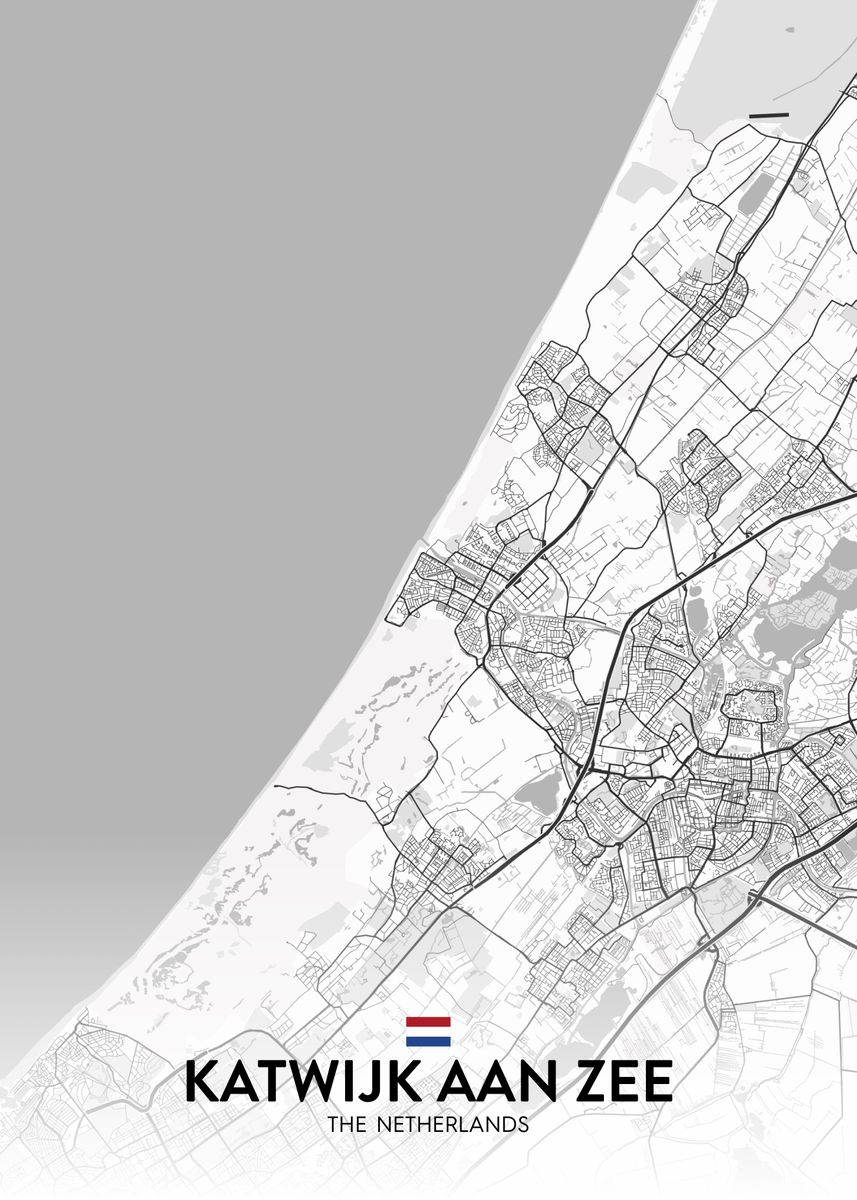 'Katwijk aan Zee NL' Poster, picture, metal print, paint by IMR Designs ...