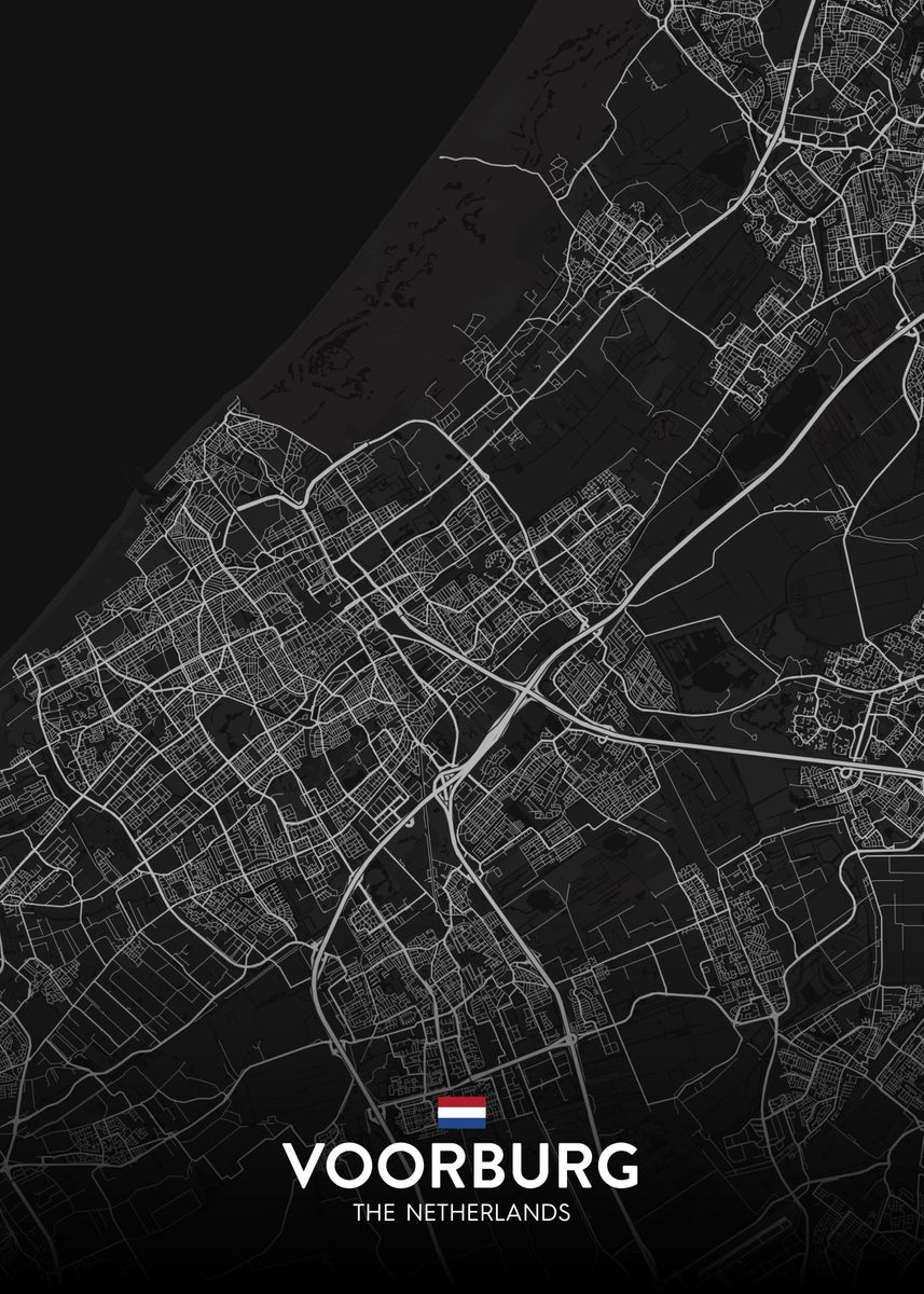 'Voorburg NL' Poster, picture, metal print, paint by IMR Designs | Displate