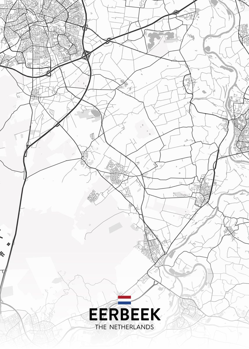'Eerbeek NL' Poster, picture, metal print, paint by IMR Designs | Displate
