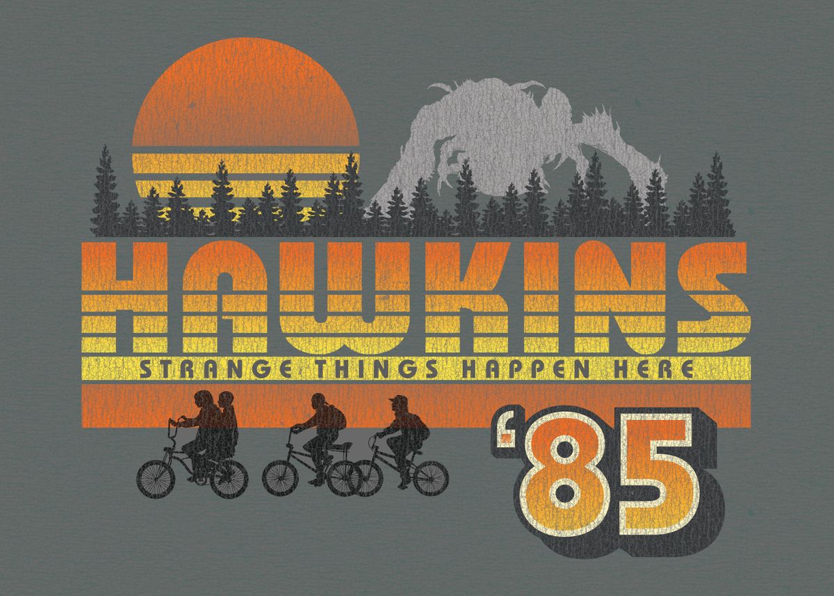 'Hawkins '85' Poster by Stranger Things Series | Displate