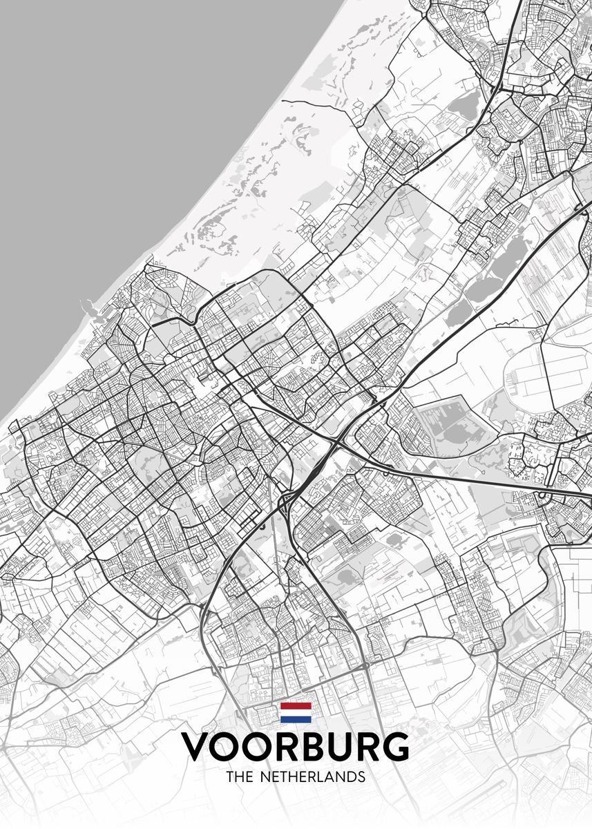 'Voorburg NL' Poster, picture, metal print, paint by IMR Designs | Displate