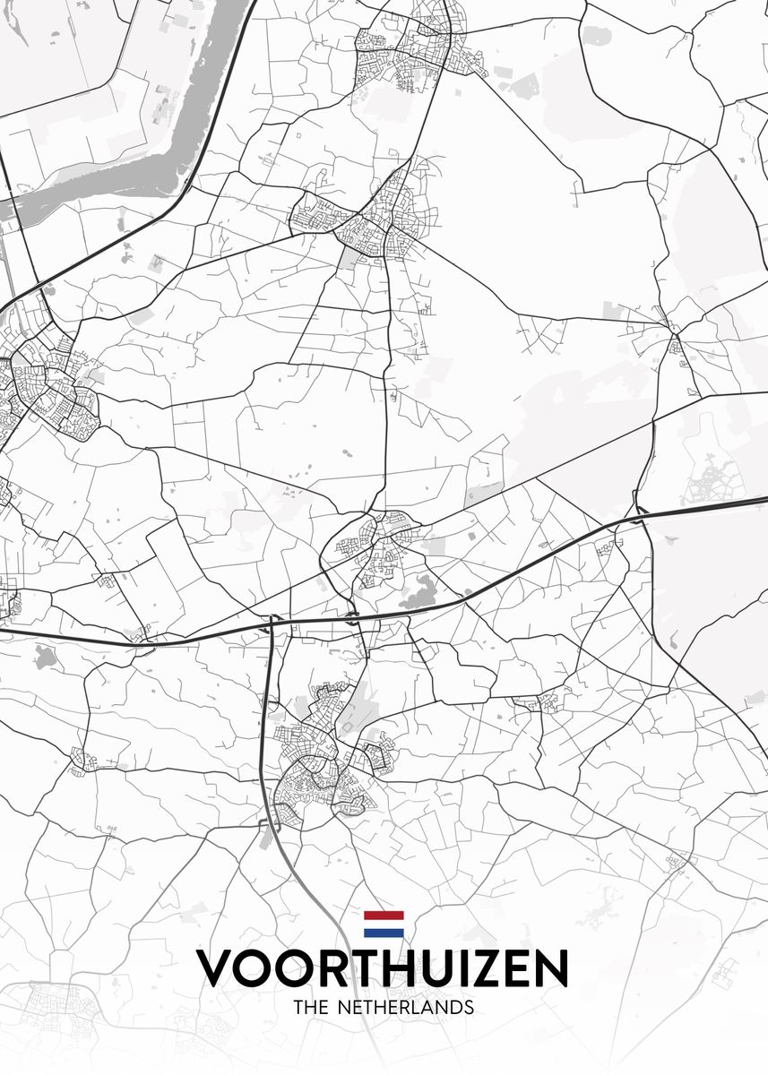 'Voorthuizen NL' Poster, picture, metal print, paint by IMR Designs ...