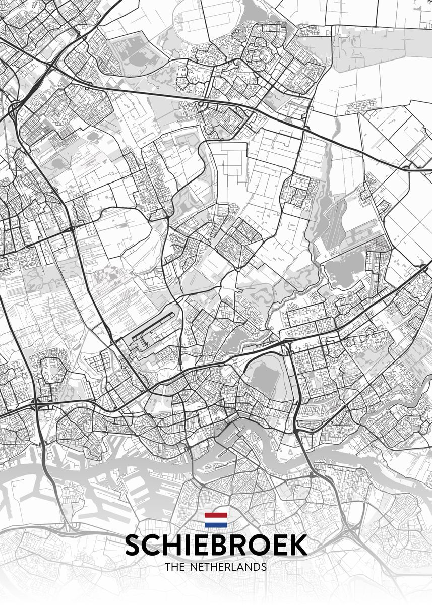 'Schiebroek NL' Poster, picture, metal print, paint by IMR Designs ...