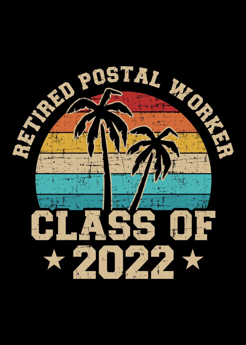 'Retired postal worker clas' Poster by Designzz | Displate