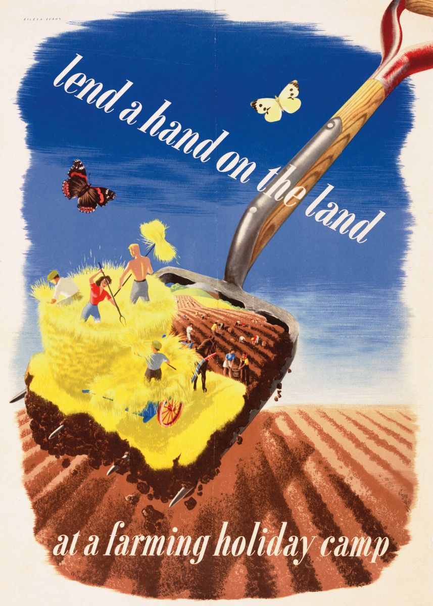 'Lend a Hand' Poster, picture, metal print, paint by Imperial War ...