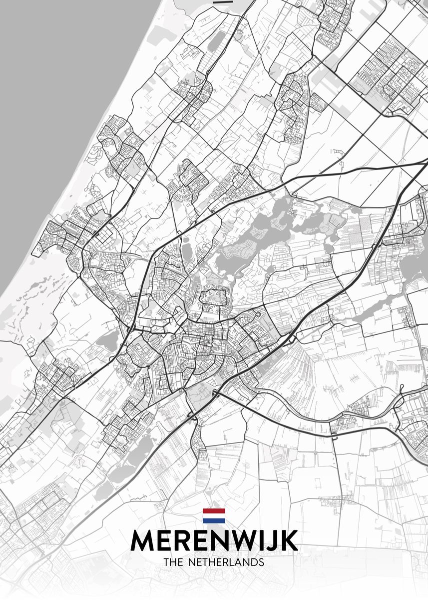 'Merenwijk NL' Poster, picture, metal print, paint by IMR Designs ...