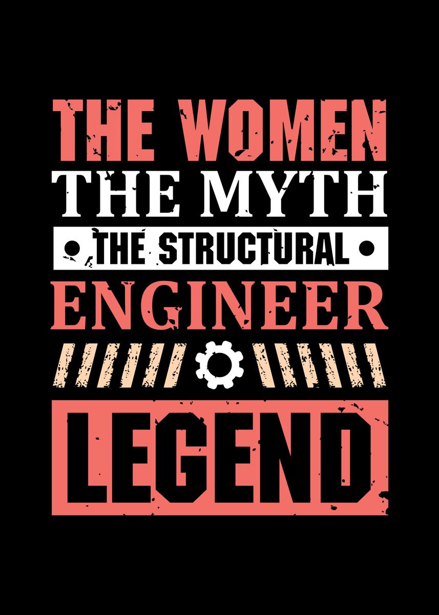 'Structural Engineer' Poster, picture, metal print, paint by Sebastian ...