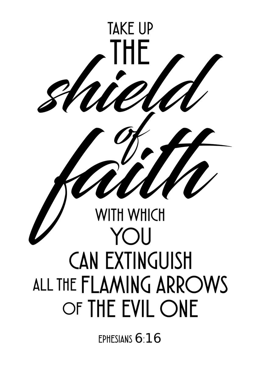 'Shield Of Faith' Poster, picture, metal print, paint by Vince KJ ArT ...