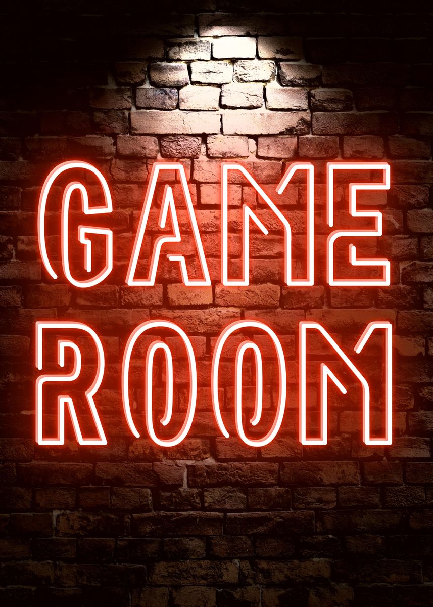 'Game Room' Poster, picture, metal print, paint by Simon Clement | Displate