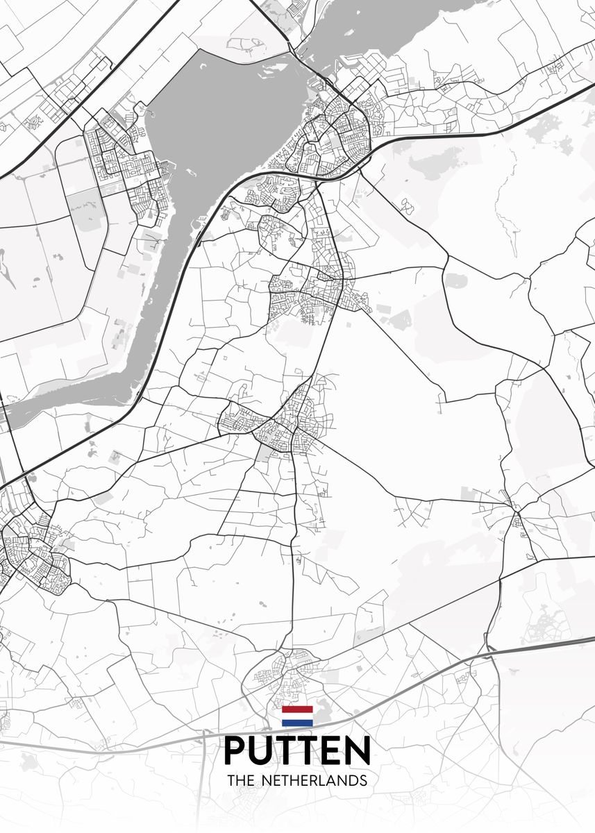 'Putten NL' Poster, picture, metal print, paint by IMR Designs | Displate