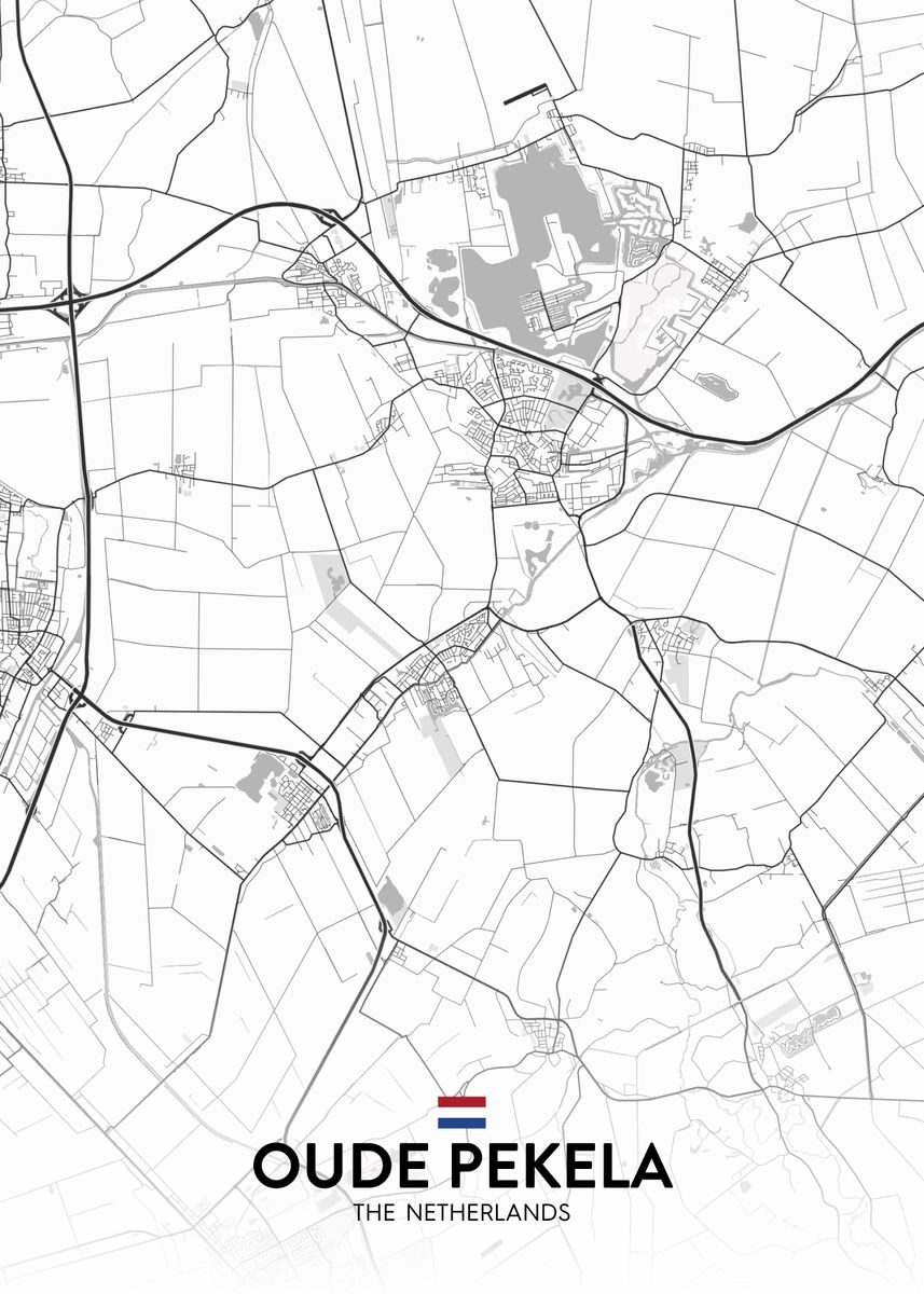 'Oude Pekela NL' Poster, picture, metal print, paint by IMR Designs ...