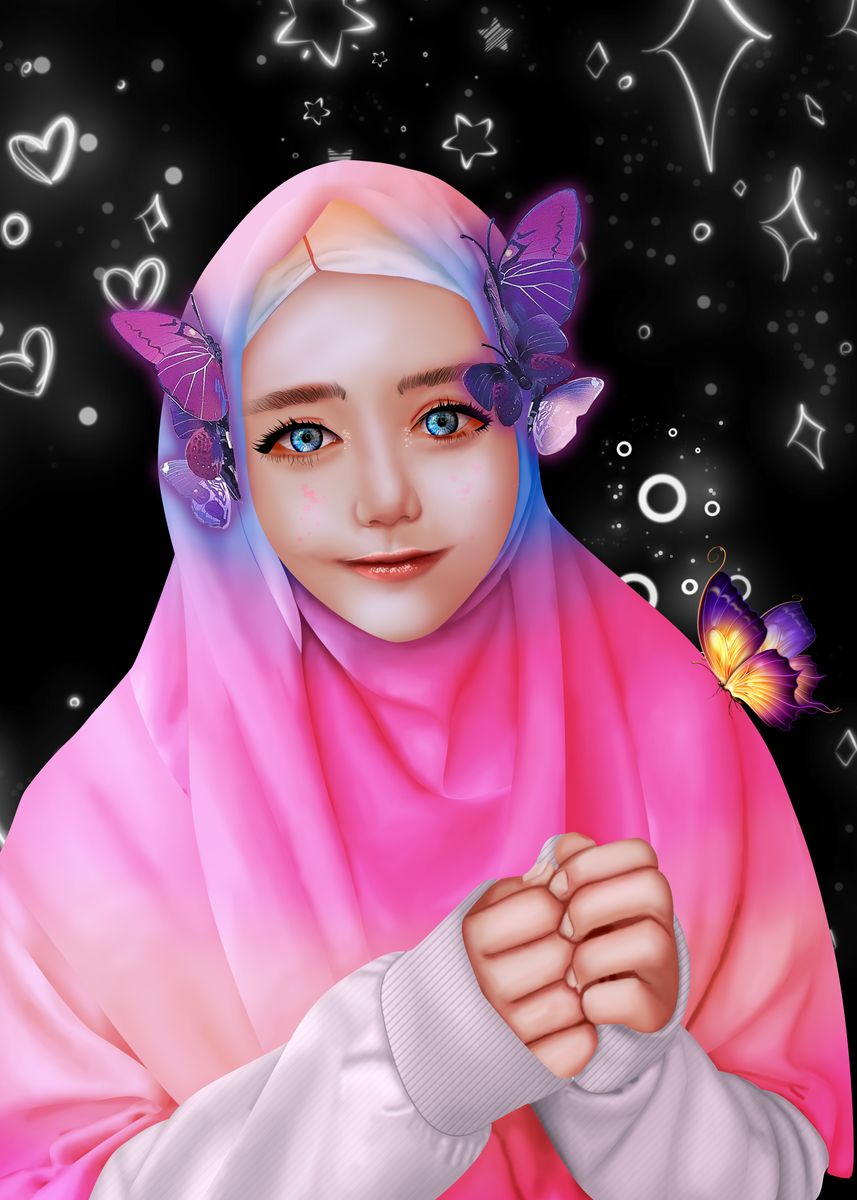 'Vtuber Butterfly Princess' Poster by NaoArvesty | Displate