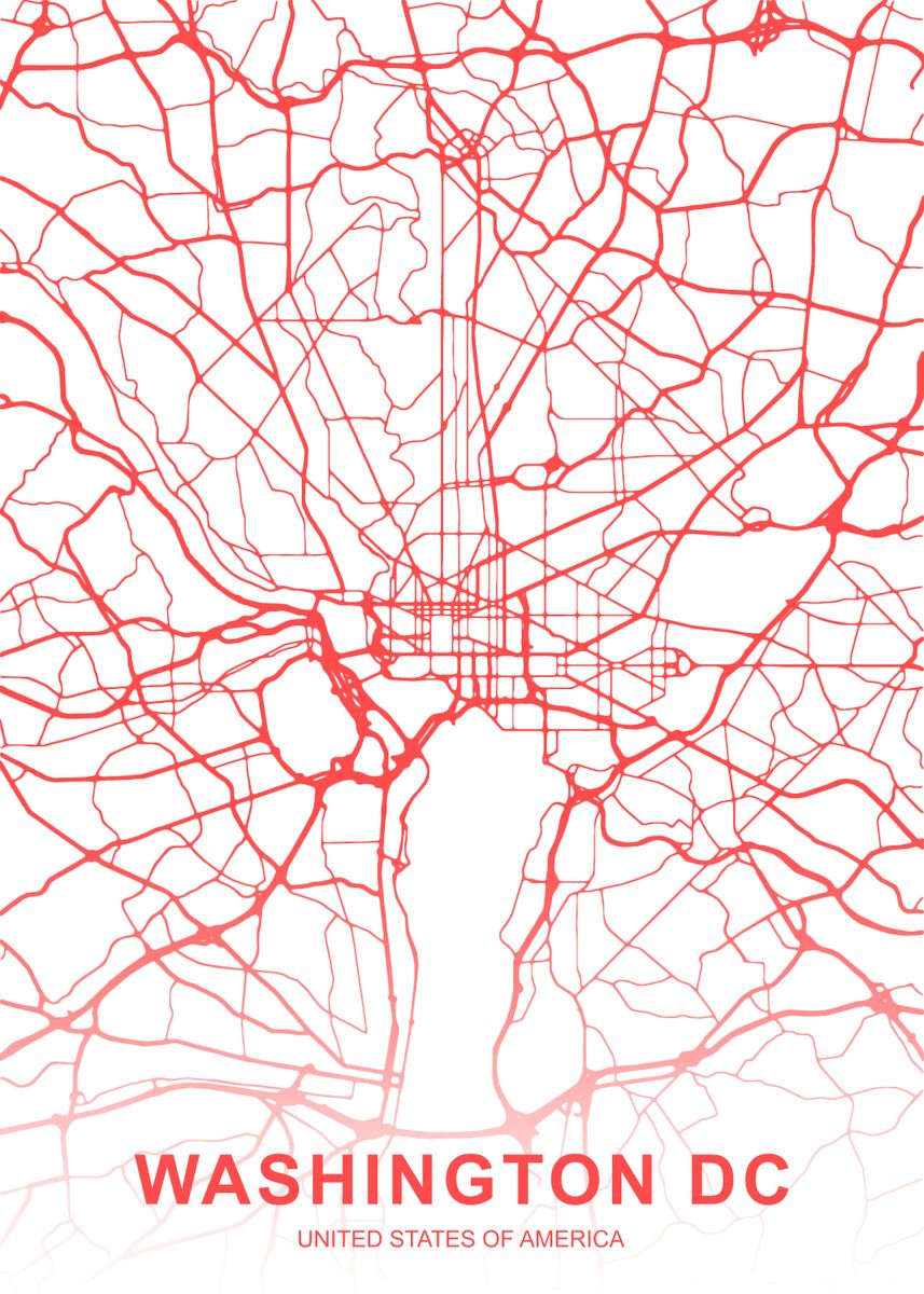 'WASHINGTON DC' Poster by CaptiveArtDesigns | Displate