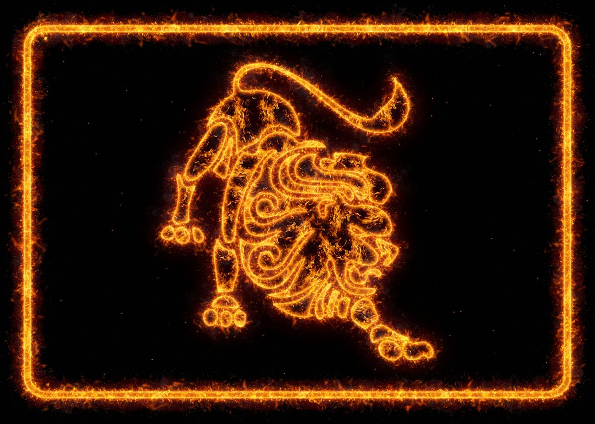 'Leo Zodiac Fire Sign' Poster by Reinhard Reschner | Displate