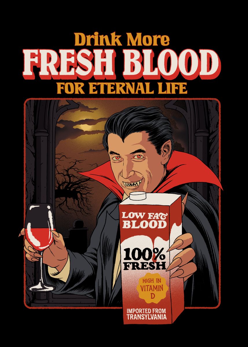 'Fresh Blood' Poster, picture, metal print, paint by Khairul Anam ...
