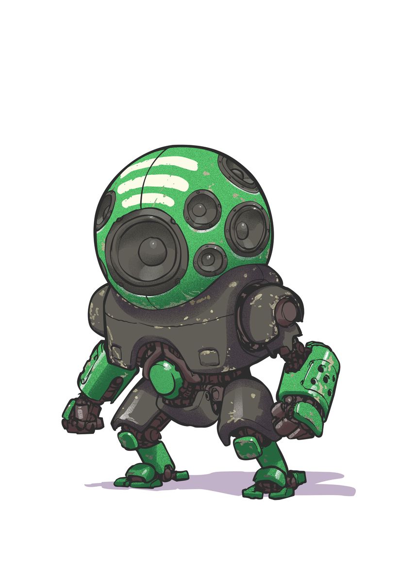 'Robotify' Poster, picture, metal print, paint by Lester Kin | Displate