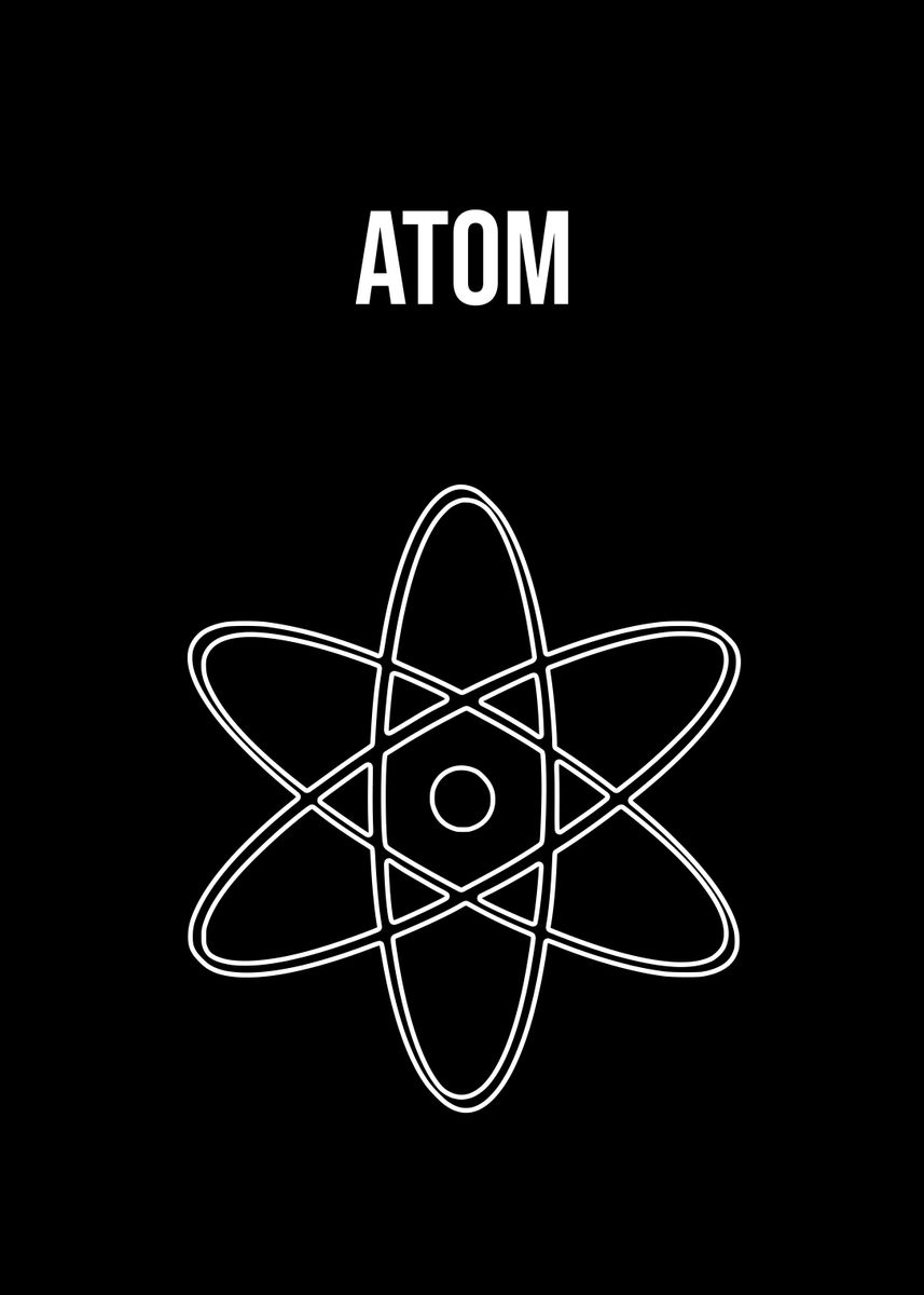 'Atom' Poster, picture, metal print, paint by Lenny | Displate