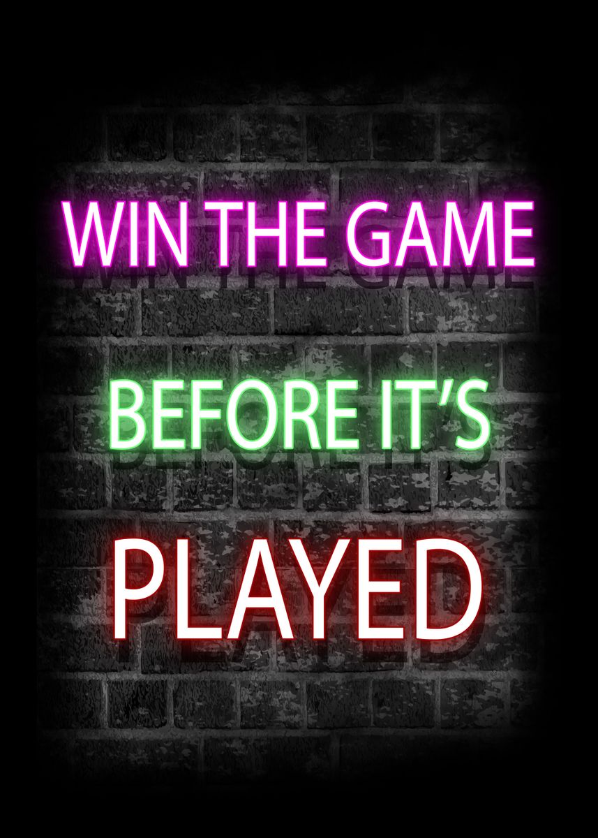 'Quotes Gaming Game' Poster, picture, metal print, paint by Leigh Horne ...