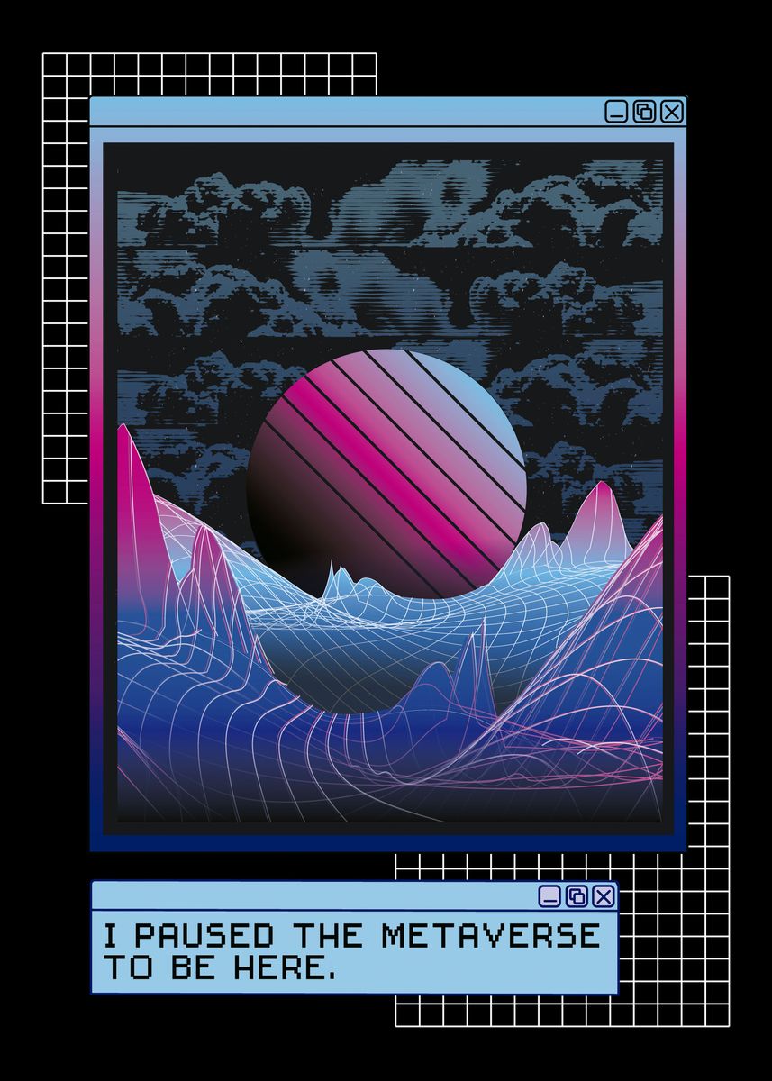 'Metaverse quote' Poster by Simon Darren | Displate