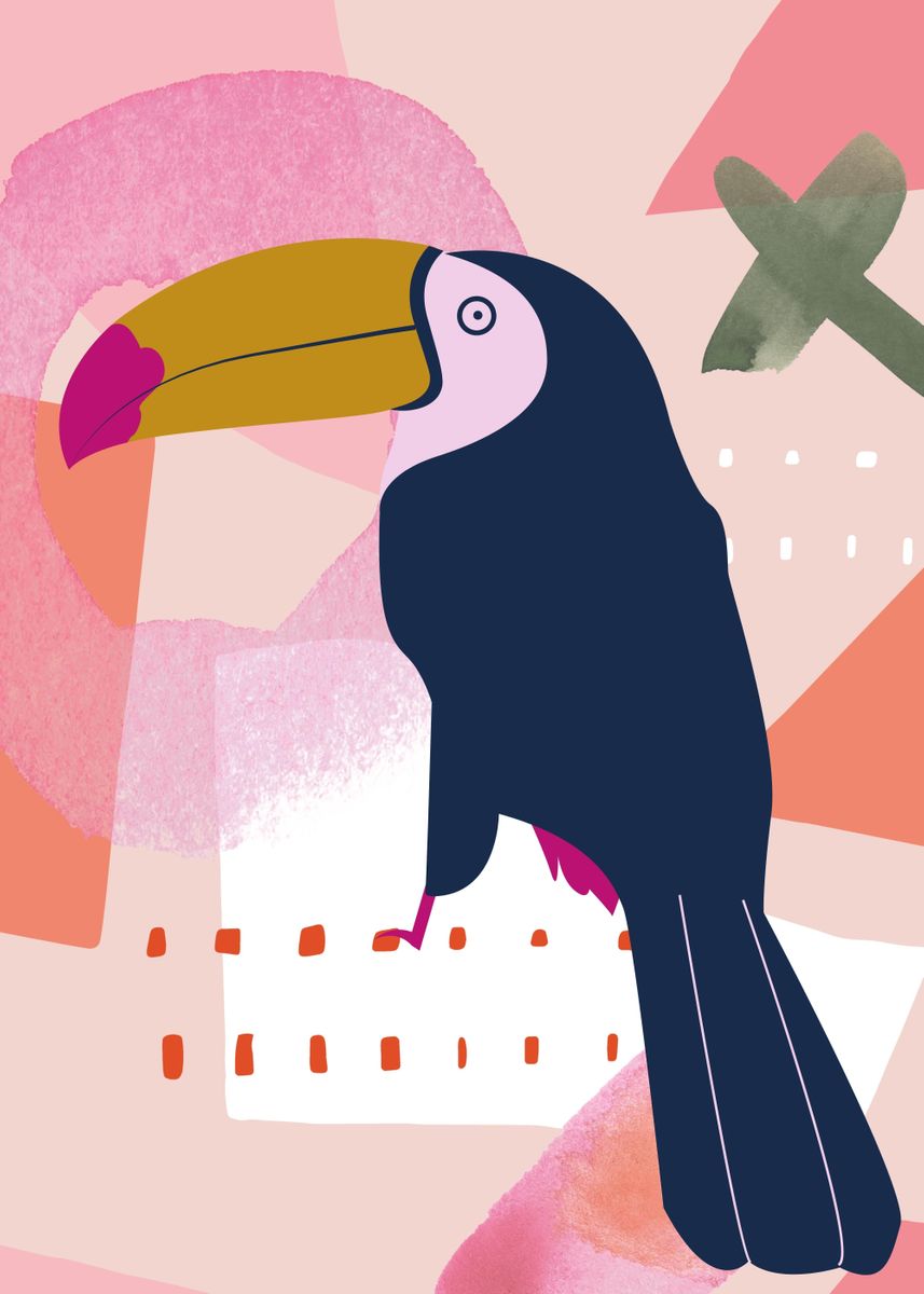 'Tucan View' Poster by Simon Clement | Displate