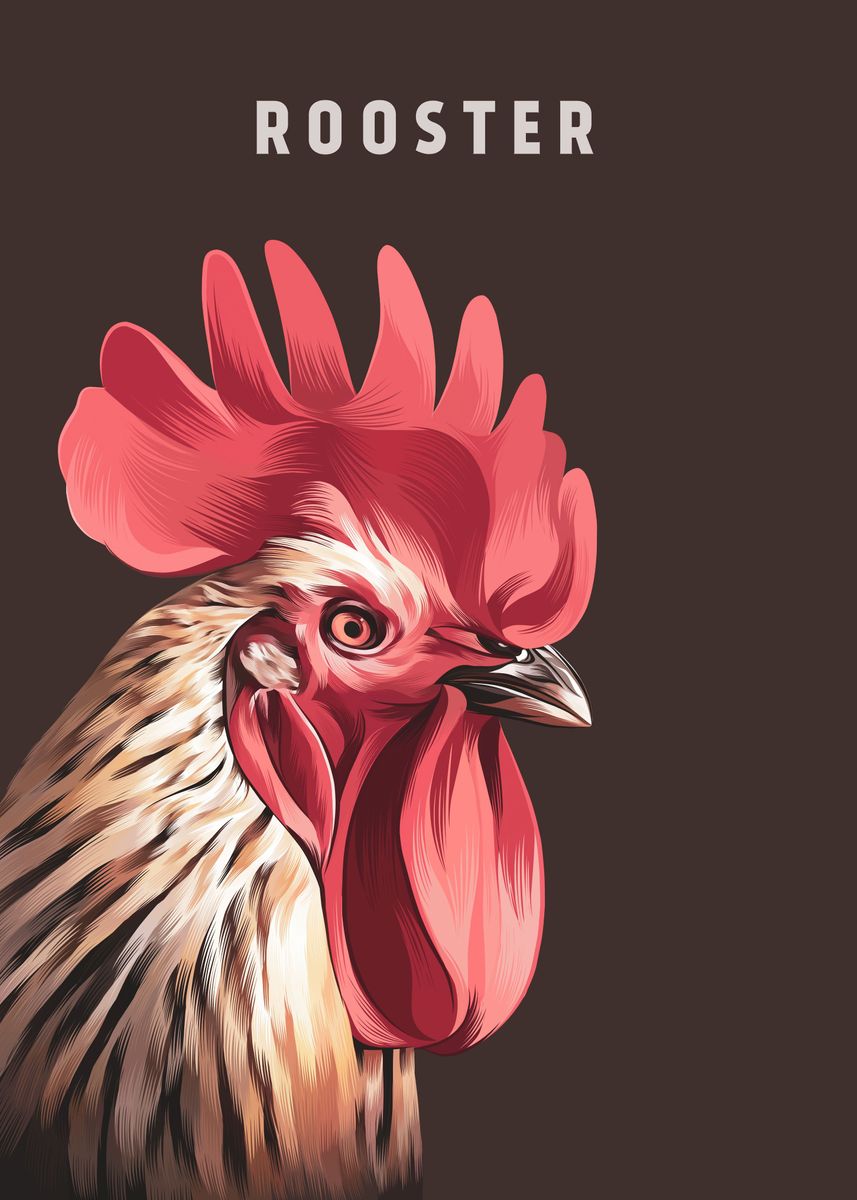 'Rooster' Poster by Muh Aslan | Displate