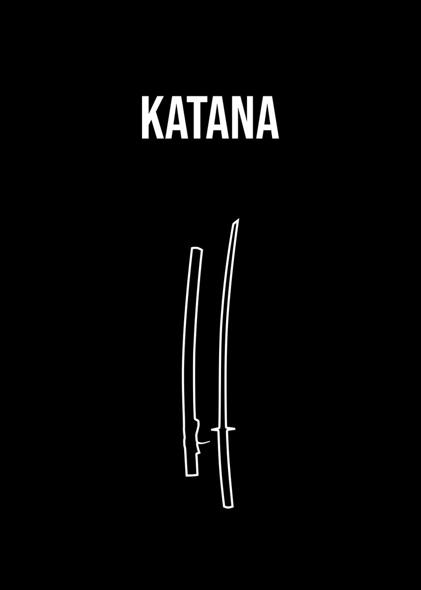 'Katana' Poster, picture, metal print, paint by Lenny | Displate