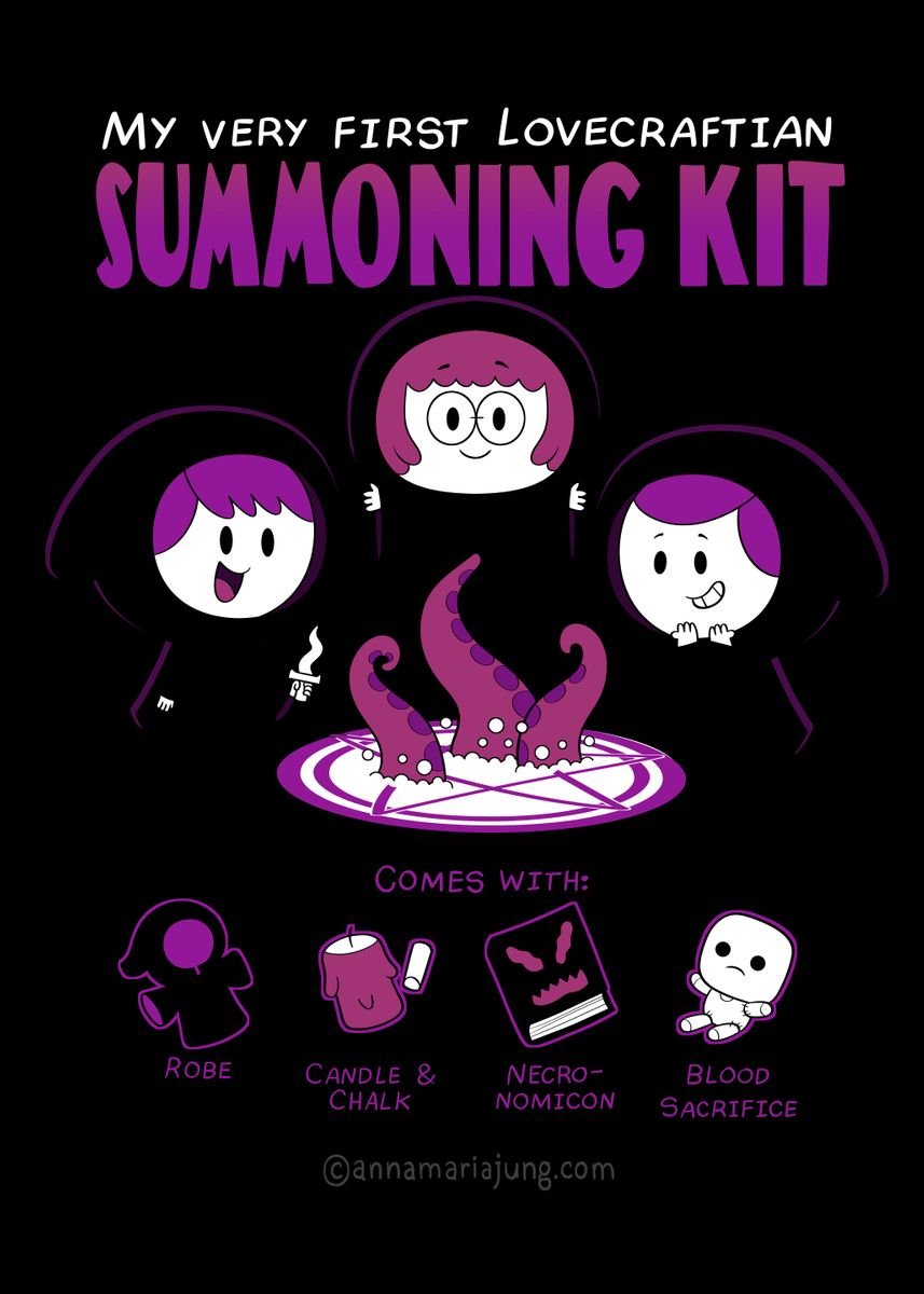 'My first summoning kit' Poster by Anna Maria Jung | Displate