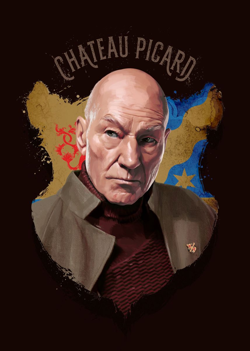 'Captain Picard' Poster by Star Trek | Displate