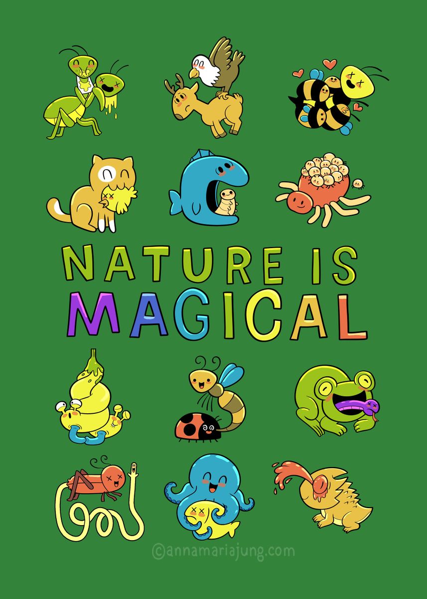 'Nature is Magical' Poster by Anna Maria Jung | Displate