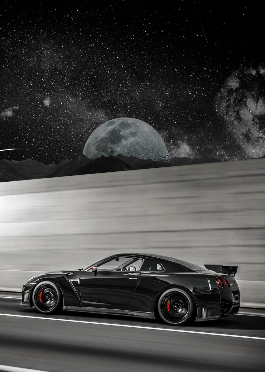 'Nissan R35 GTR' Poster, picture, metal print, paint by Shaheen Khan ...