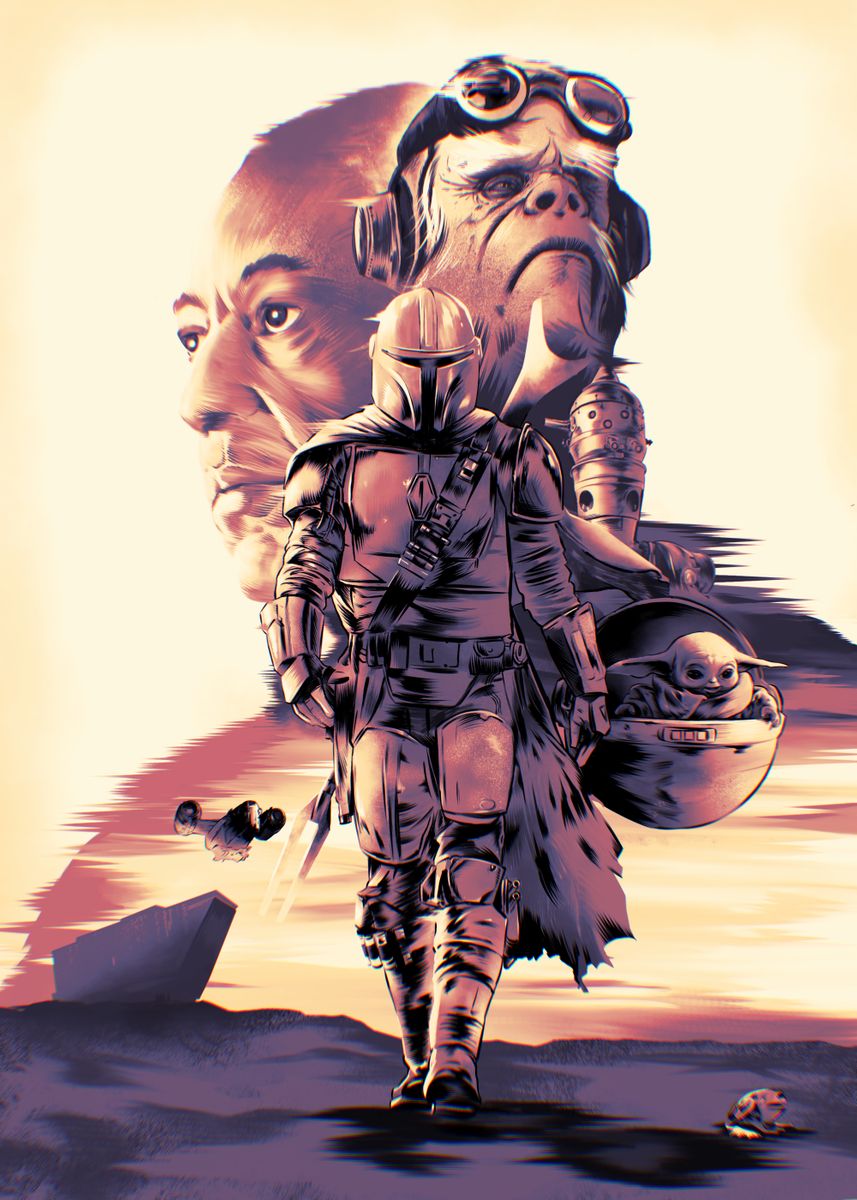 'Moff Gideon' Poster, picture, metal print, paint by Star Wars | Displate