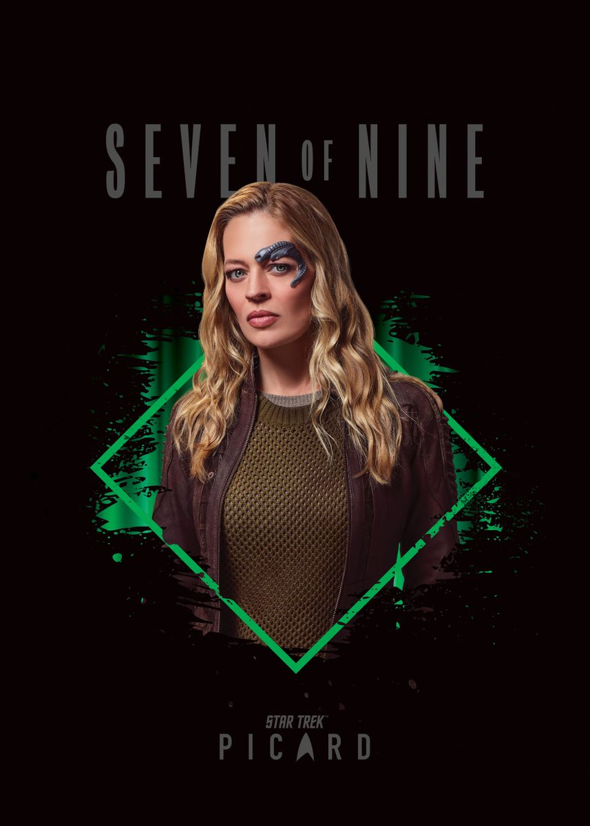 'Seven of Nine' Poster, picture, metal print, paint by Star Trek | Displate